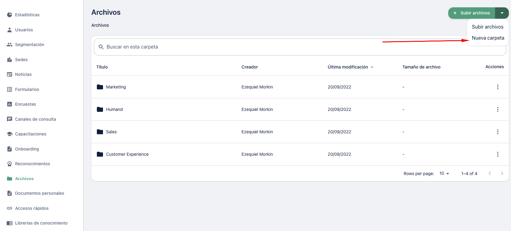 ¿Cómo subo archivos? – Humand ¿Cómo subo archivos? – Humand