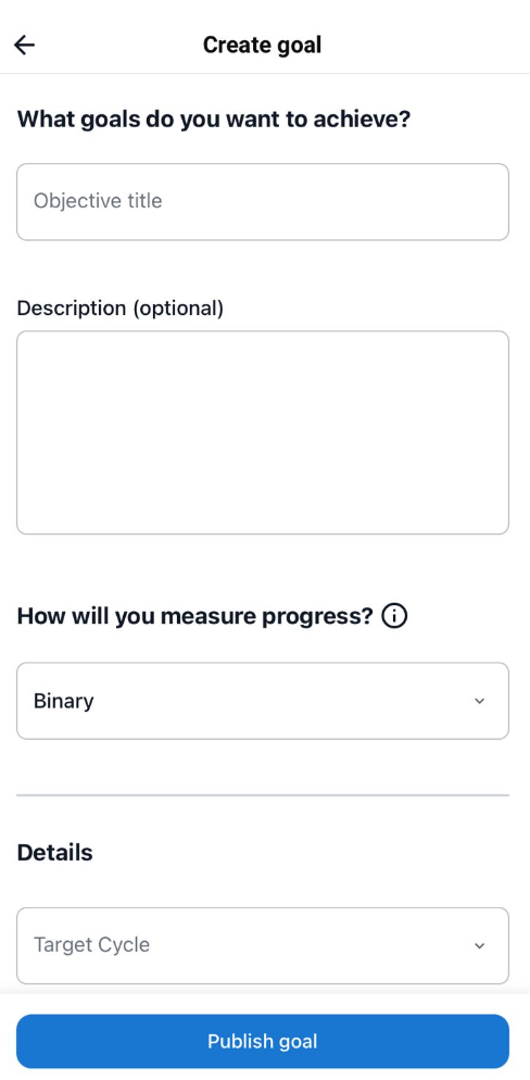 How do I create a goal? – Help Center
