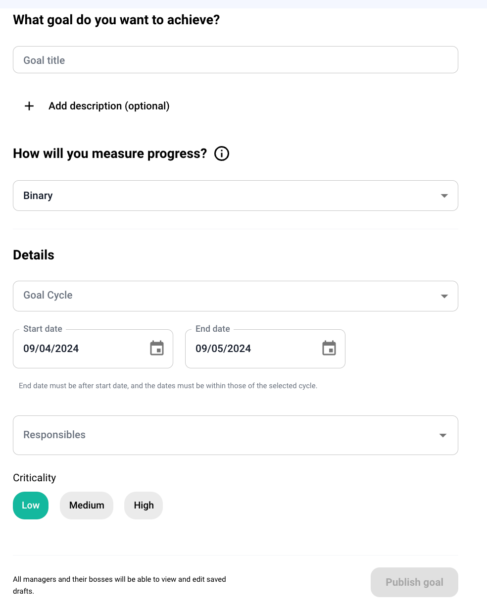 How do I create a goal? – Help Center