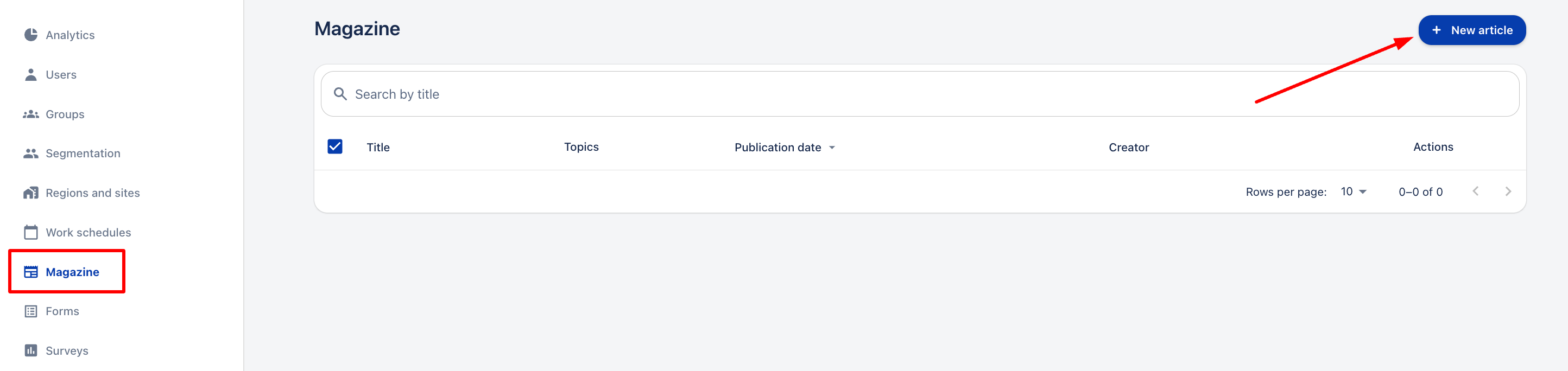 How do I schedule a post in the Magazine module? – Help Center